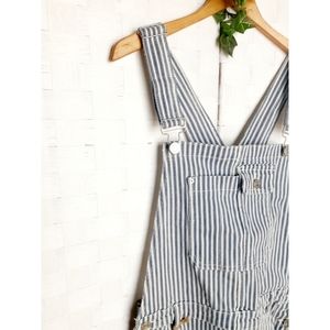 Indigo Rein | Shorts | Indigo Rein Stripe Shortalls In Medium Bluewhite ...